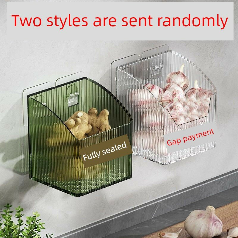 Кухонная полка для хранения лука, имбиря и чеснока, настенный ящик для хранения, чесночный лук, ящик для зубных щеток,