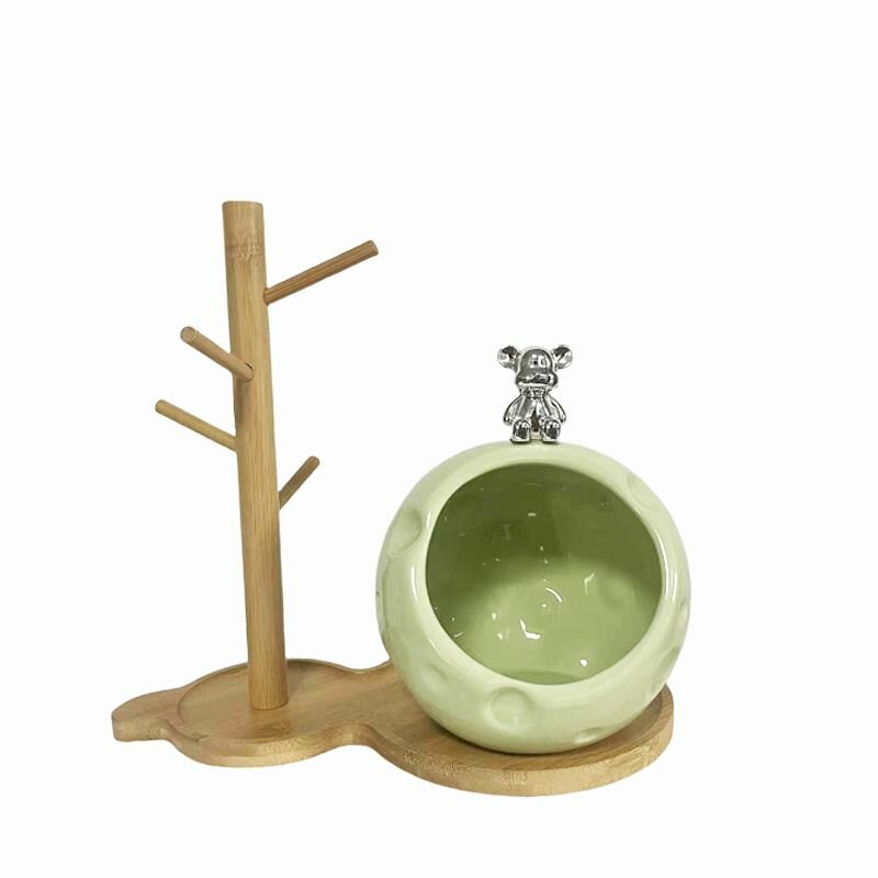 Настольное украшение для хранения, органайзер для ключей в прихожей, декоративная полка для гостиной, небольшой декоративный элемент, керамика, креативный дизайн, круглый, милый.