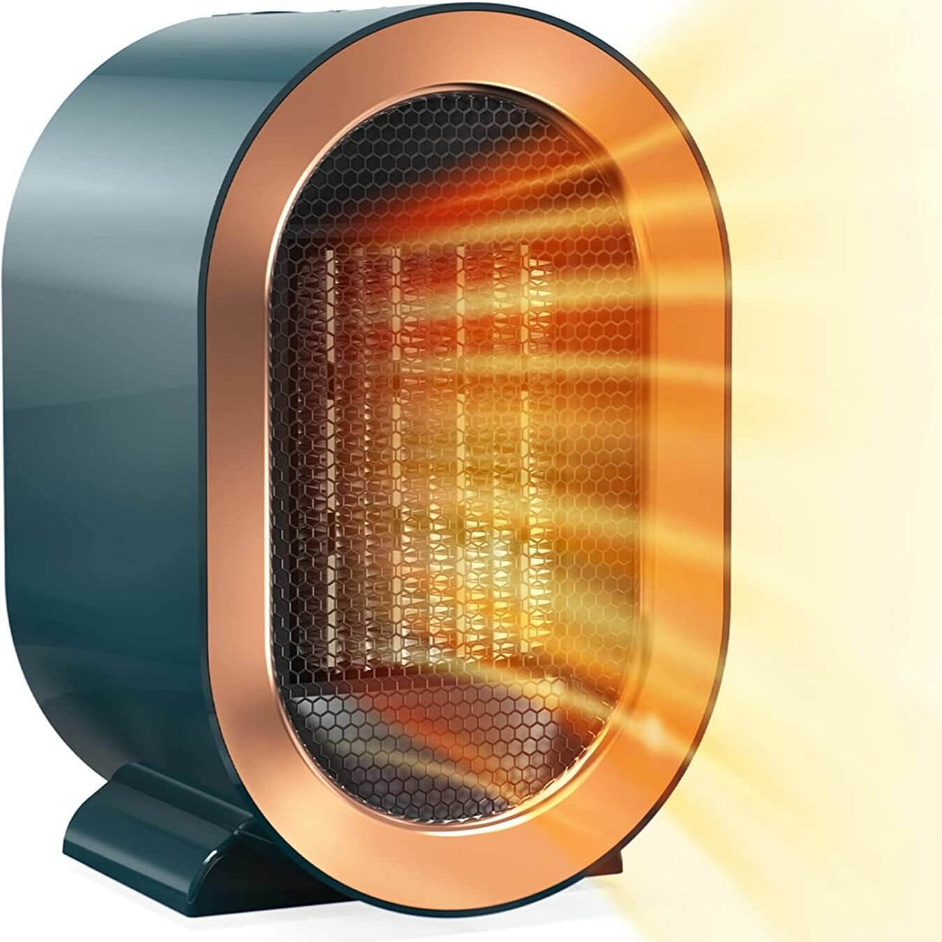 Электрический обогреватель, 1200Вт, для использования в помещении, с двумя скоростями, портативный вентилятор-обогреватель для офиса с регулировкой, защитой от перегрева, отключением при опрокидывании