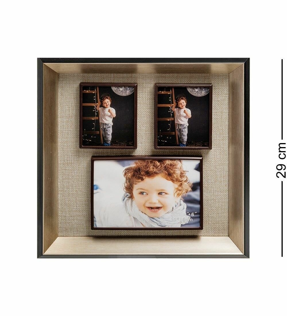 Панно из фоторамок на магните A2116083 Art Home, Пластик, ткань, магнит