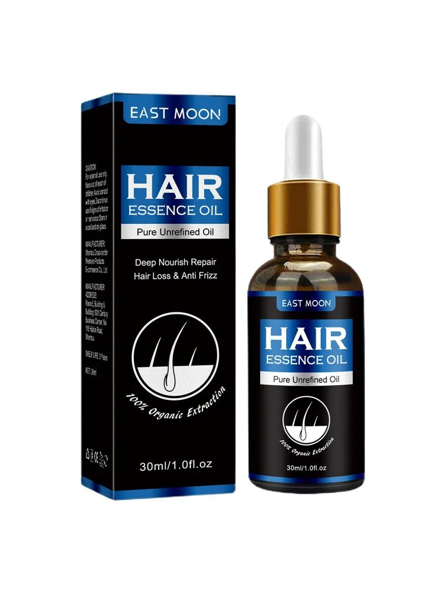 Масло для роста волос 30 мл, против выпадения, увлажняющее