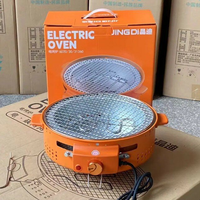 Многофункциональный электрический угольный гриль-камин двойного назначения для использования в помещении и на улице, подходит в качестве корпоративного подарка.