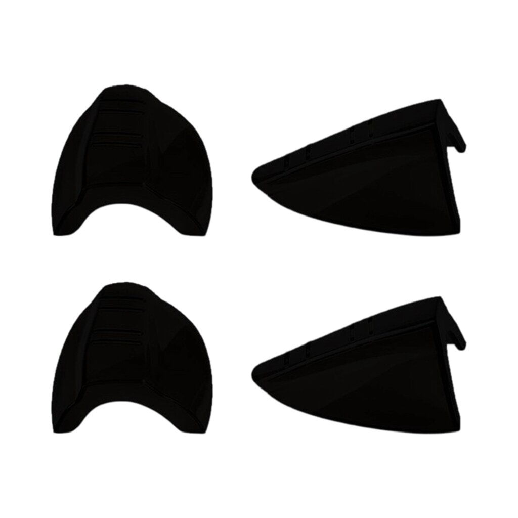 4 аксессуара для очков, защитное стекло для очков, боковая защитная крышка-все черное-маленькие 4 отверстия