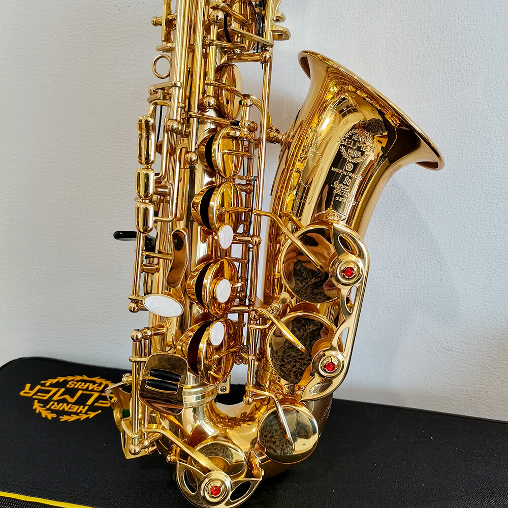 SAS-802 Лак золотой Альто Саксофон E-flat музыкальный инструмент С футляром