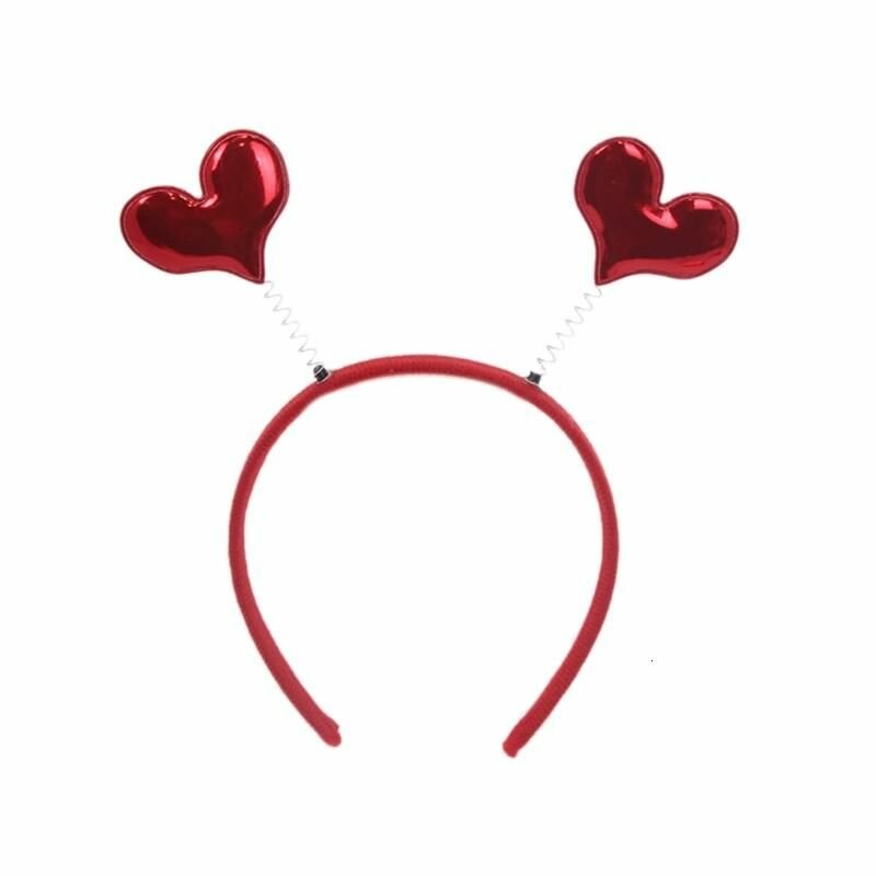 Милый ободок с пайетками в форме сердца для подростков, - Повязка на голову с весенней любовью