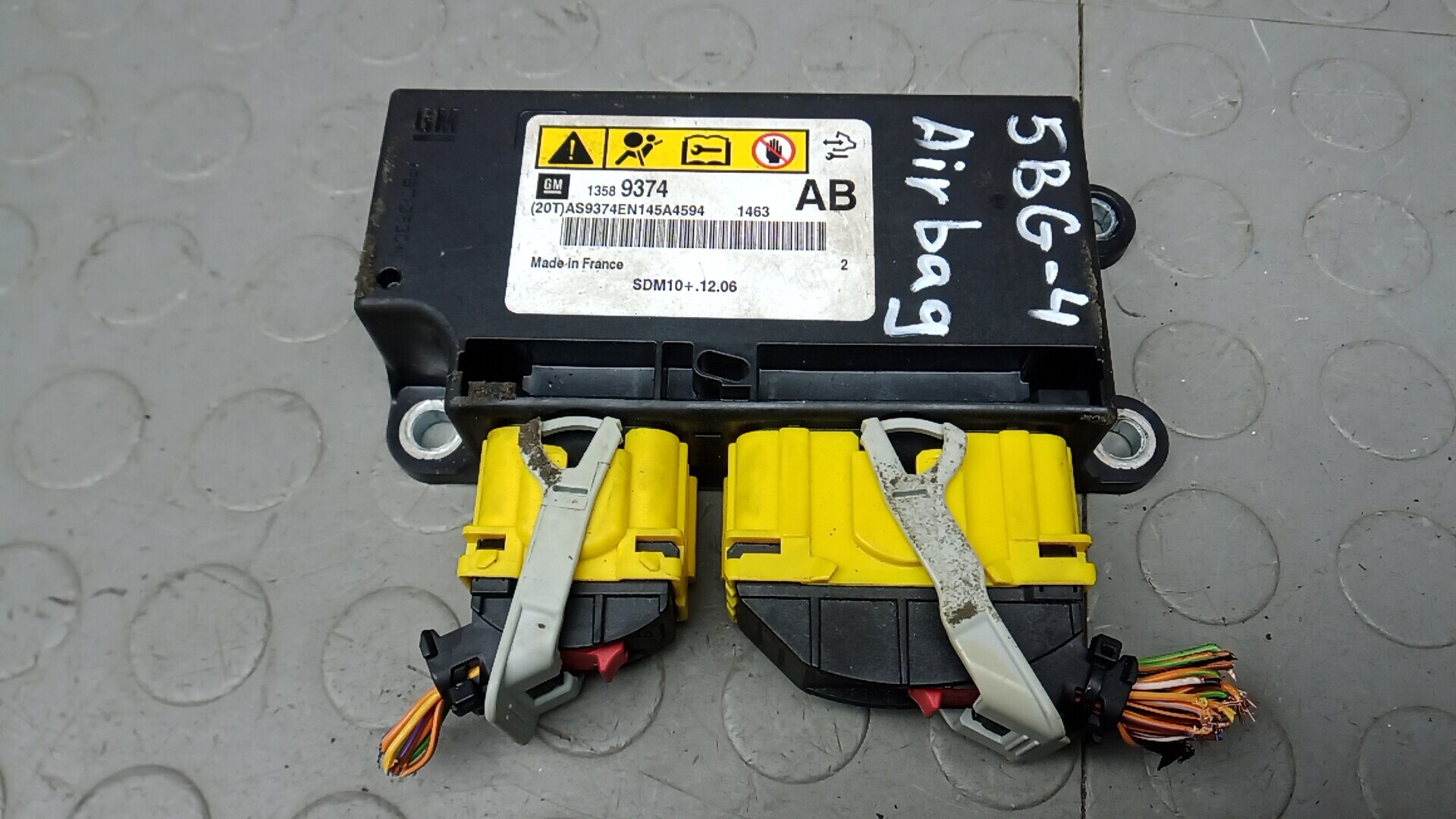 Блок управления airbag OPEL ZAFIRA C, Номер 13589374