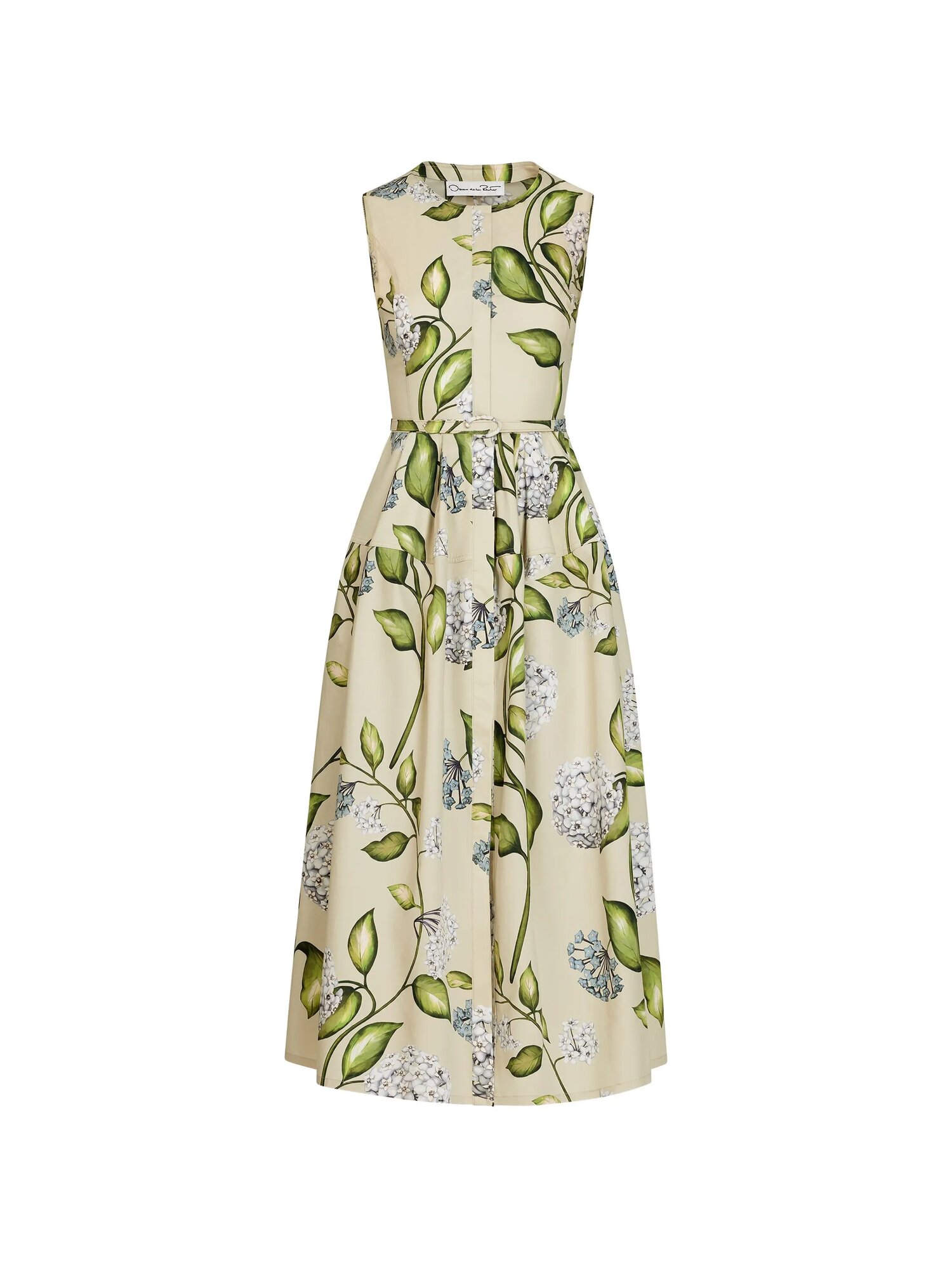 Платье Flower-print sleeveless midi dress