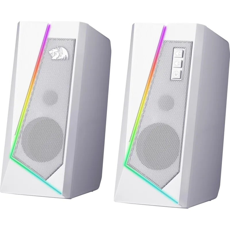 Акустическая система Redragon Anvil (71775) белый,5 Вт, RGB, USB+3.5мм