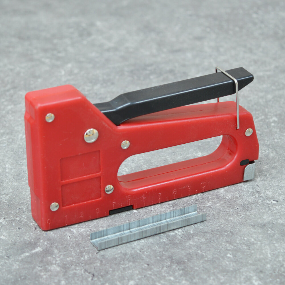 Степлер строительный, пластик