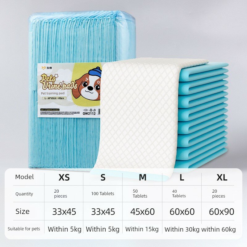 Впитывающие пеленки для собак, утолщенные, дезодорирующие, впитывающие мочу, пеленки-барьеры для кошек, 100 штук,