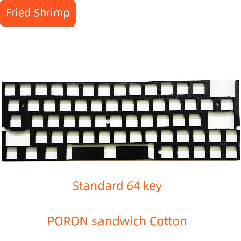 Индивидуальные кейкапы в виде жареных креветок для механических клавиатур, совместимые с раскладками 64/87/108,