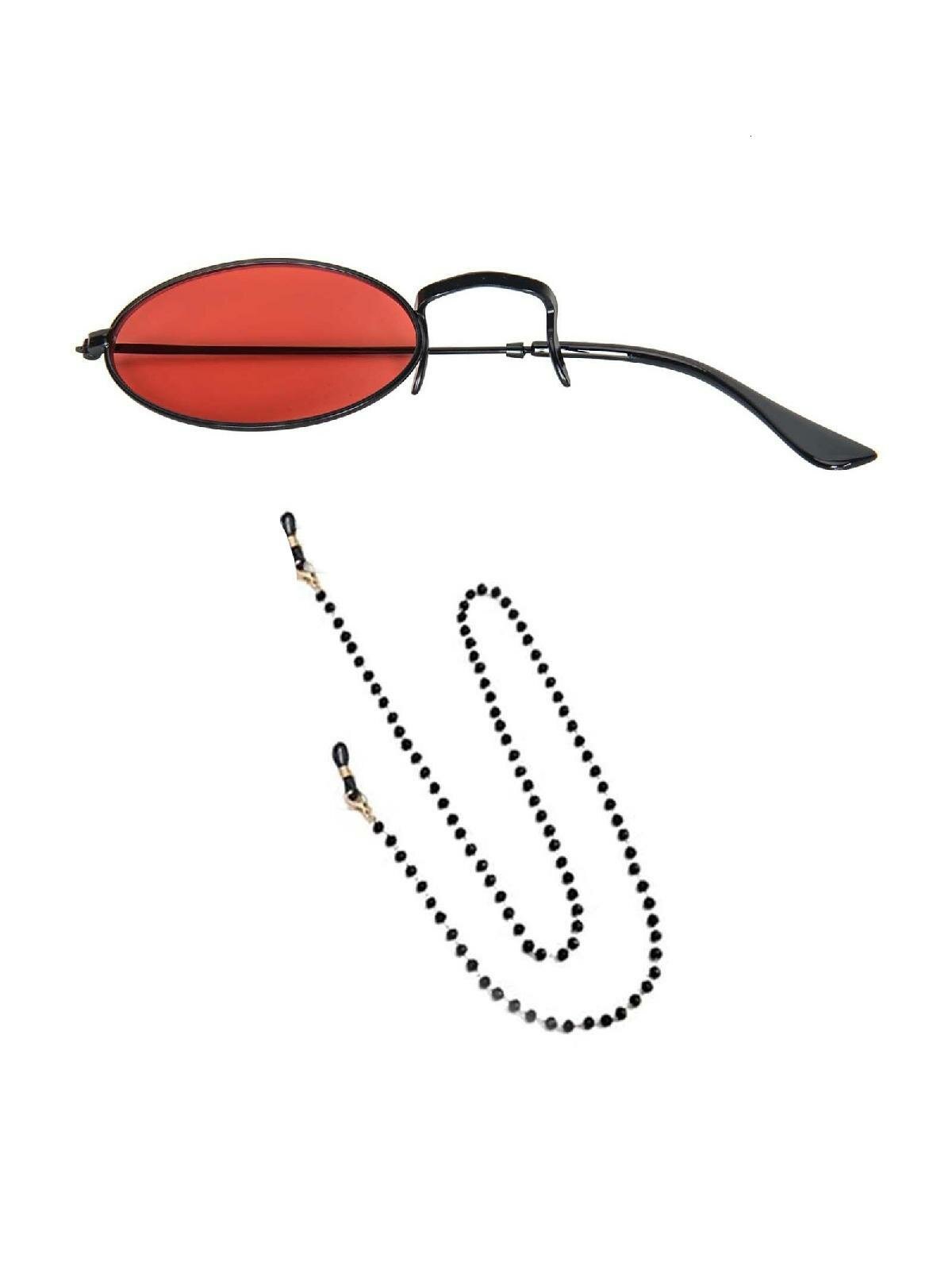 Рога дьявола, зажим для волос, монокль с цепочкой, аксессуары для косплея Аластора, - C