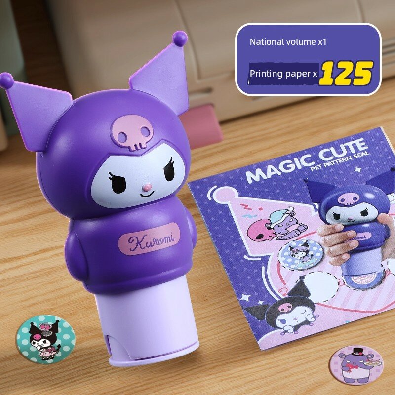 Набор волшебных наклеек-штампов «Куроми Мелоди» для детей: книга наклеек с мультяшными героями для мальчиков и девочек,