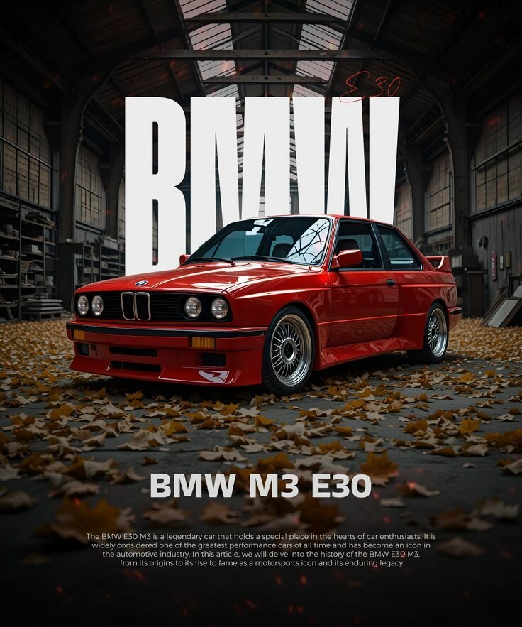 Алмазная живопись "BMW E30 M3", 5D, круглая, 40x50 см. Brose Art