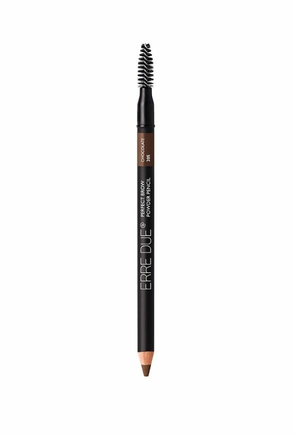 ERRE DUE Карандаш для бровей стойкий Perfect Brow Powder Pencil, № 205 Chocolate, 1.19 г