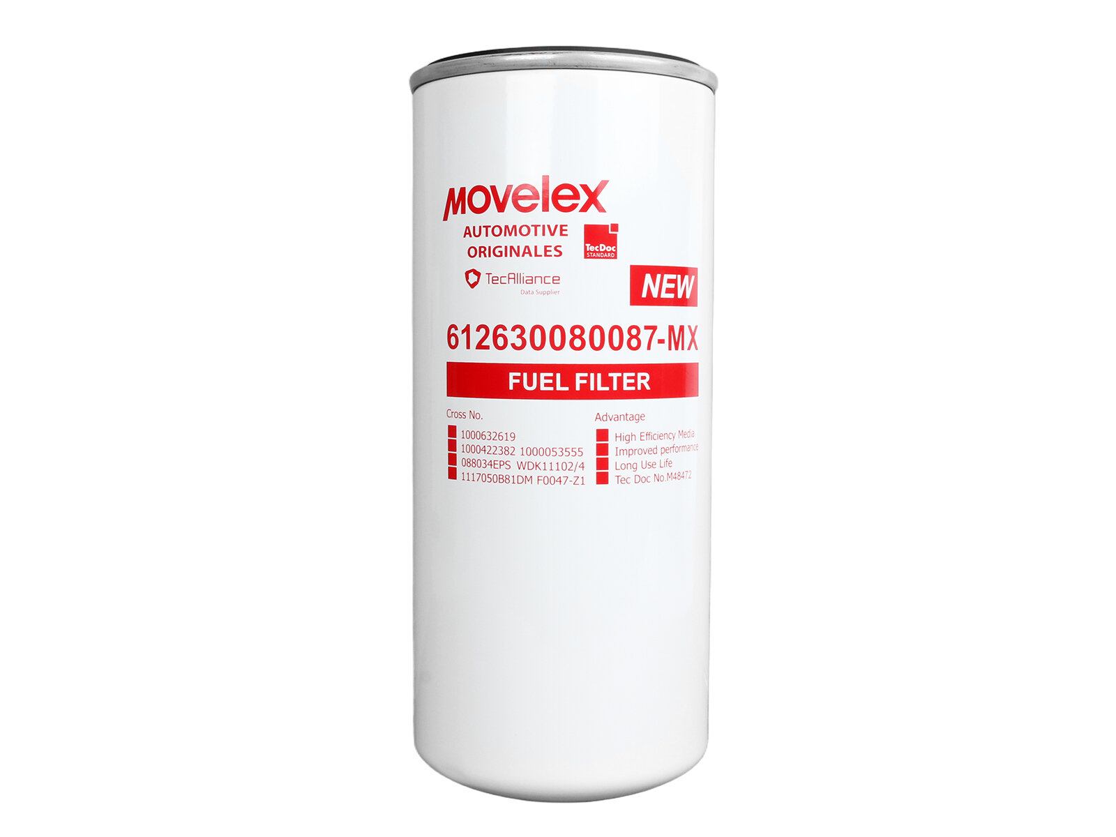 Фильтр топливный МАЗ SHACMAN SHAANXI дв. WP10, WP12 тонкой очистки MOVELEX 1000422382-MX