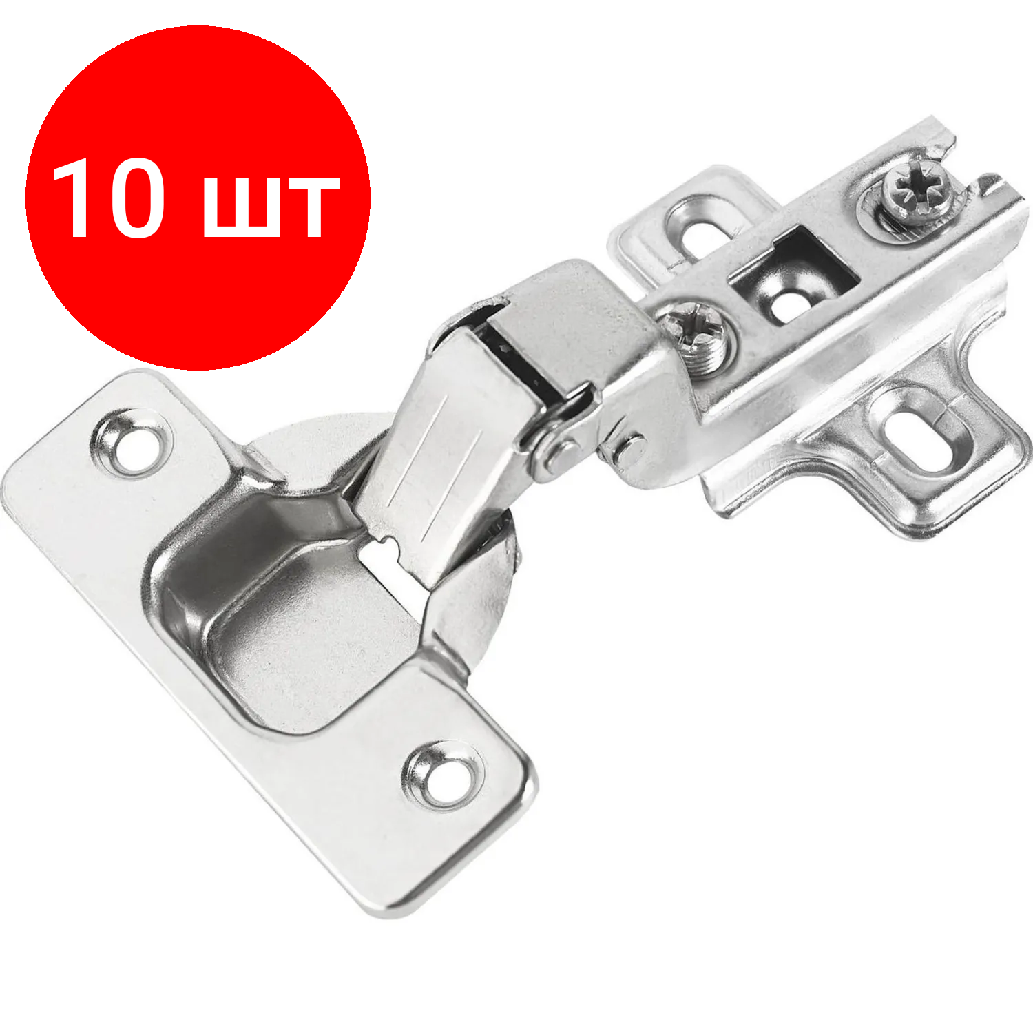 Комплект 10 упаковок, Петля УЗК StahlBuro 361х70 62 C Slide-On вкладная (15911)