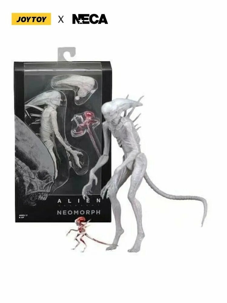 NECA Фигурка Ксеноморфа / Белая версия из фильма Чужой: Завет / Для поклонников научной фантастики 011