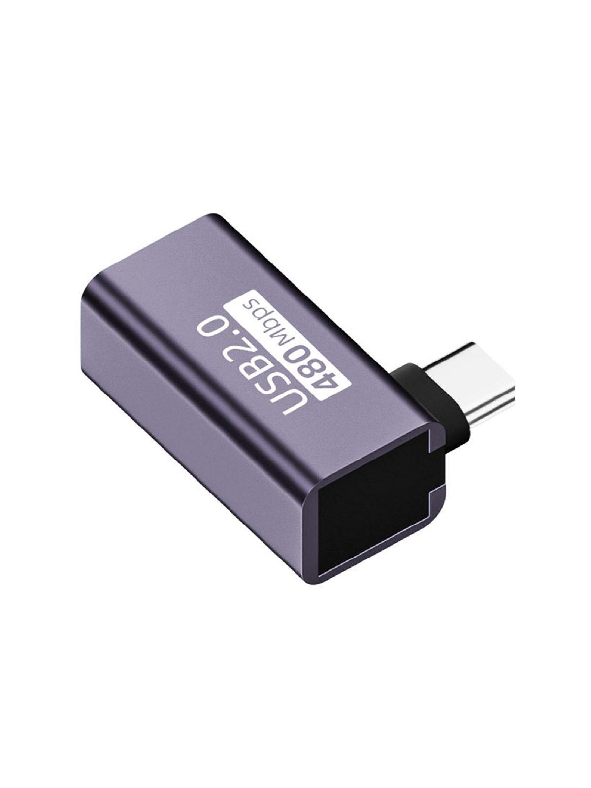 Адаптеры USB B Female для USB/Mini Micro USB/MiDi/Elbow с прямой головкой TypeC Male