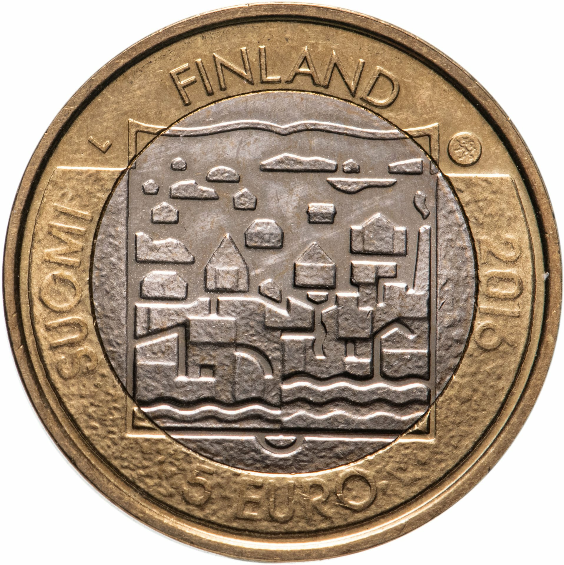 Финляндия 5 евро 2016 "Пер Эвинд Свинхувуд 1931-1937", Биметалл, в сохранности UNC