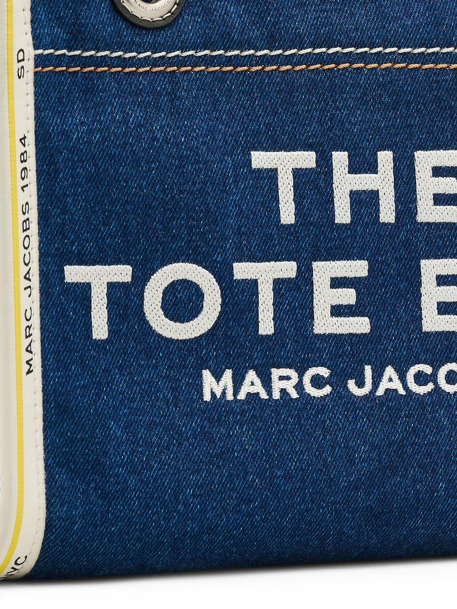 Сумка MARC JACOBS The Denim Chain Small Tote, синий — фото 1