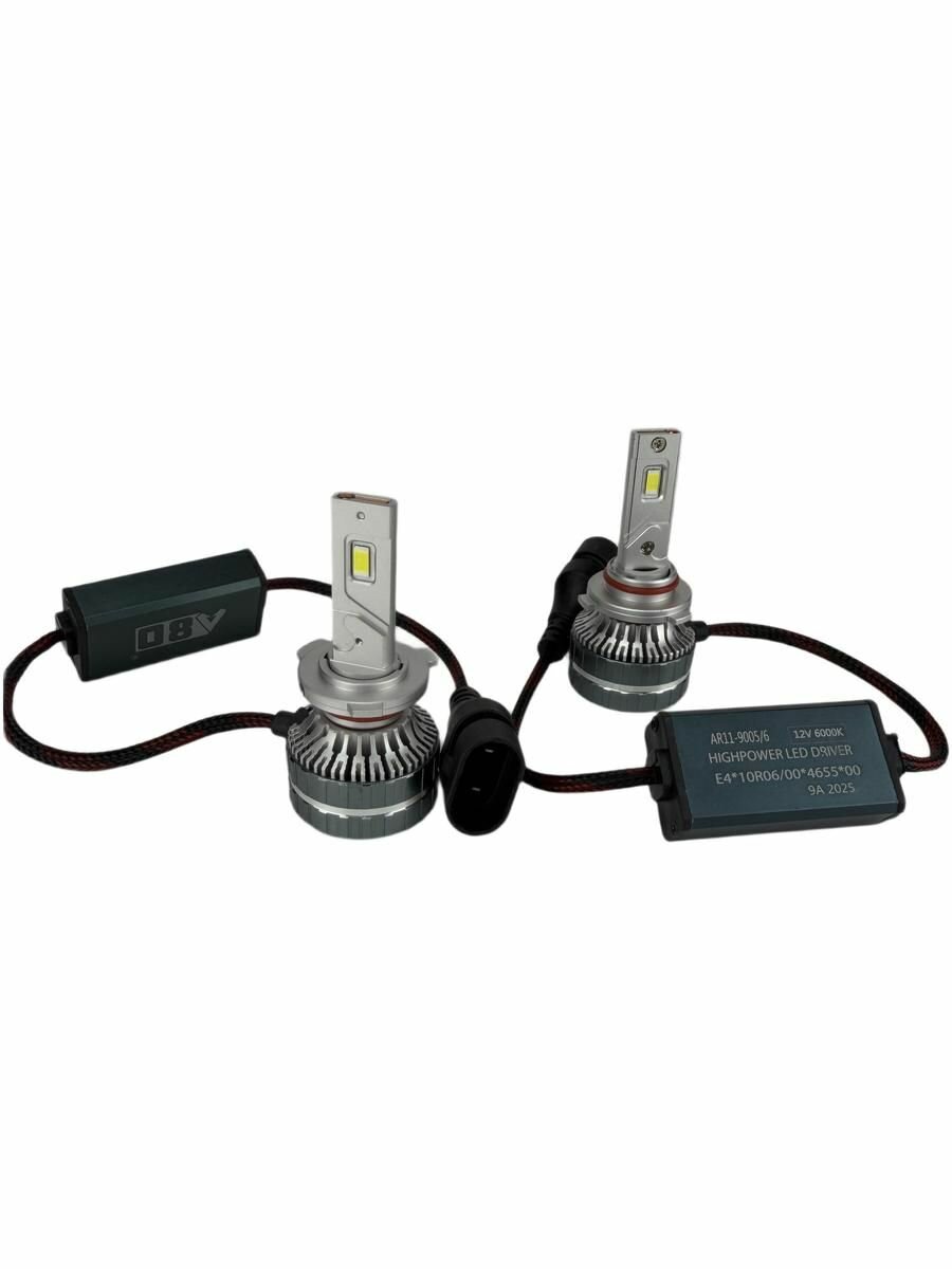 Лампы светодиодные LED AR11 9005-6, для большинства автомобилей, 6000K