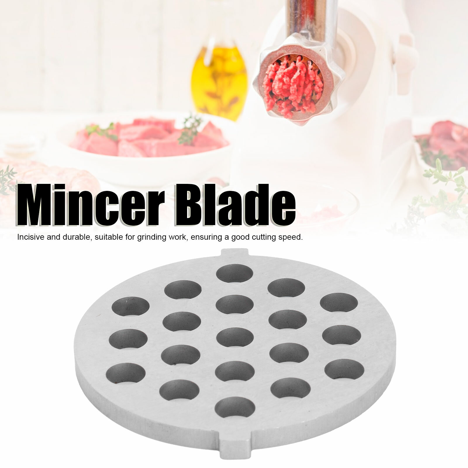 Диск для мясорубки, лезвие из нержавеющей стали, аксессуар для мясорубки, 8 мм