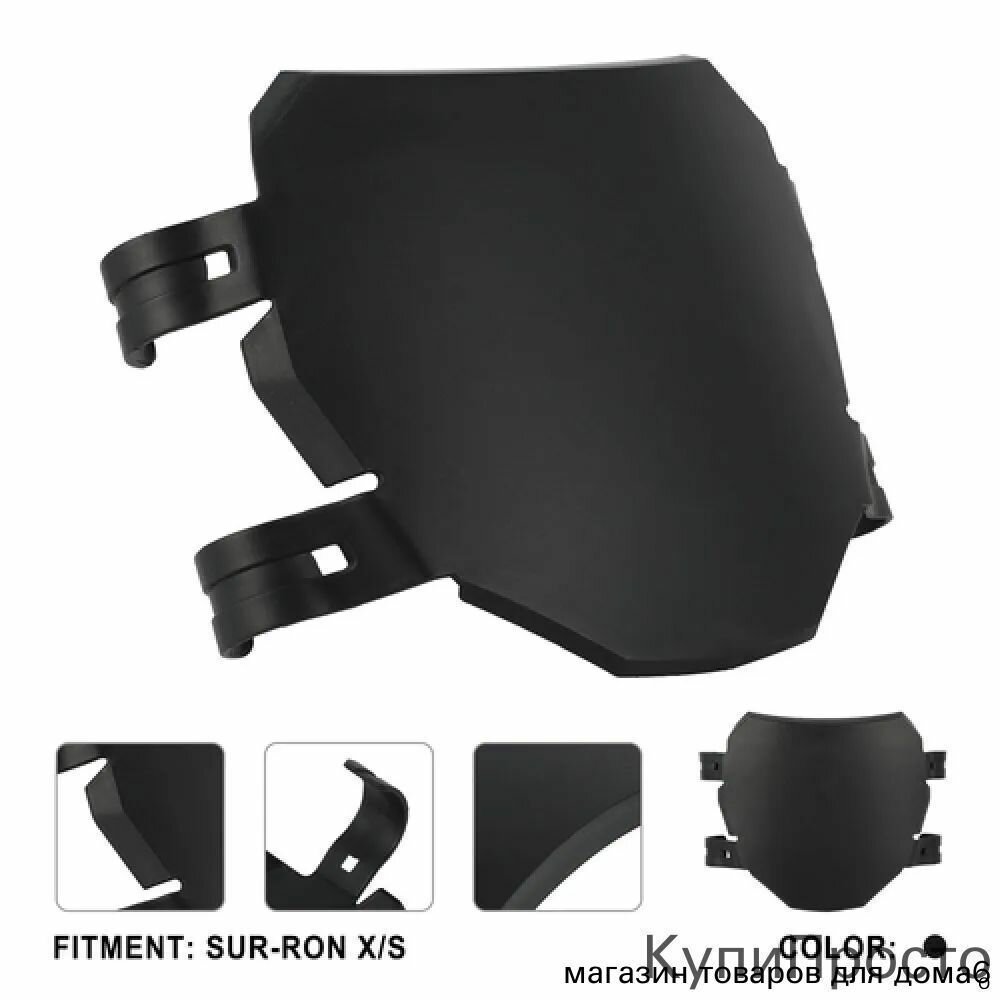 Щиток переднего номера мотоцикла чёрный для Surron Sur Ron LBX, Talaria Sting MX3/4/5, Talaria XXX, E-Ride, Rawrr Mantis, Ebox Dragster, ETM