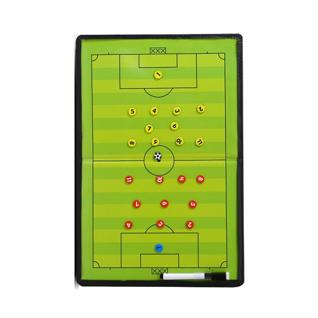 Складная футбольная тренировочная тактическая доска Soccer Magnetic Coaching
