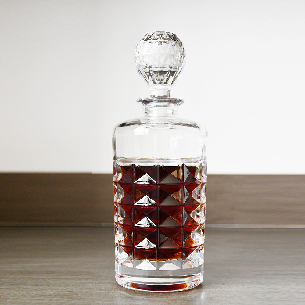 Европейская хрустальная бутылка для виски, бутылка для ликера, декантер, фляга для вина, винный кувшин, винные принадлежности, декоративный скандинавский стиль.