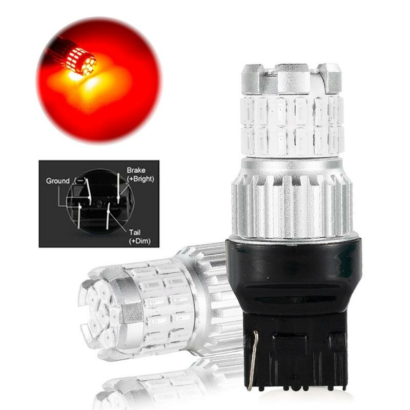 Светодиодная лампа 7443 T20 1156 1157, красный - Т20 7443 W21-5W