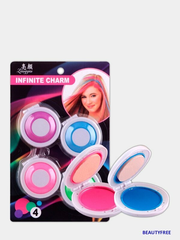 Мелки для волос, 4 цвета