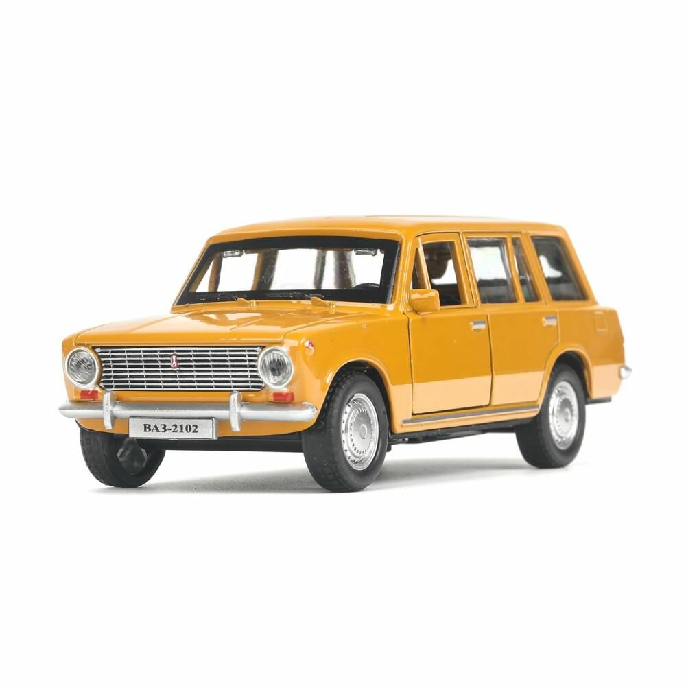 Технопарк Металлическая модель ВАЗ-2102 Жигули , желтый