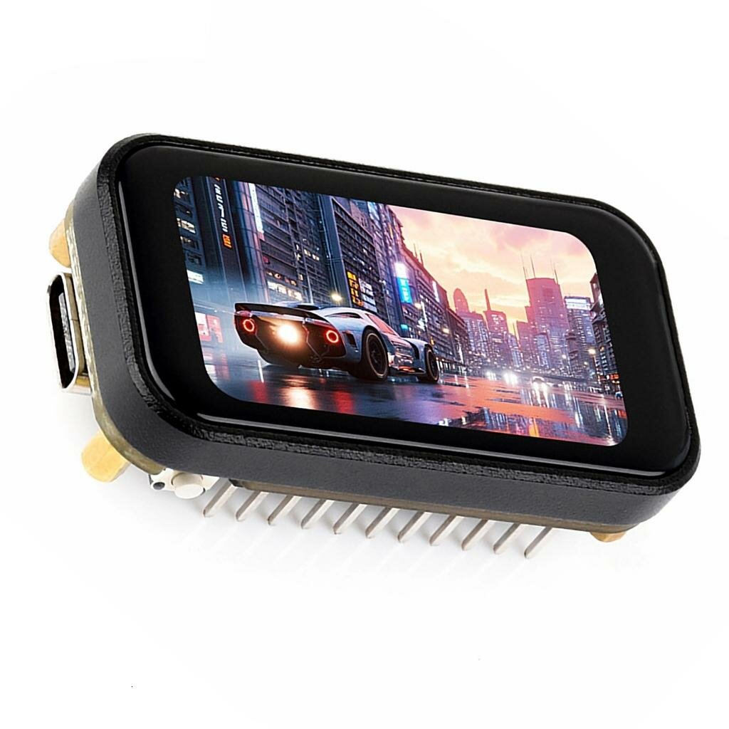 Плата разработки RISC V с экраном 1,47 дюйма, Wi-Fi 6 и BLE5, Сварная игла