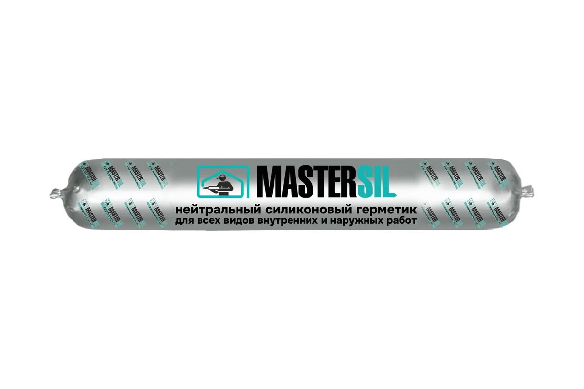 Mastersil Герметик силиконовый нейтральный серый 600 мл арт. 1714