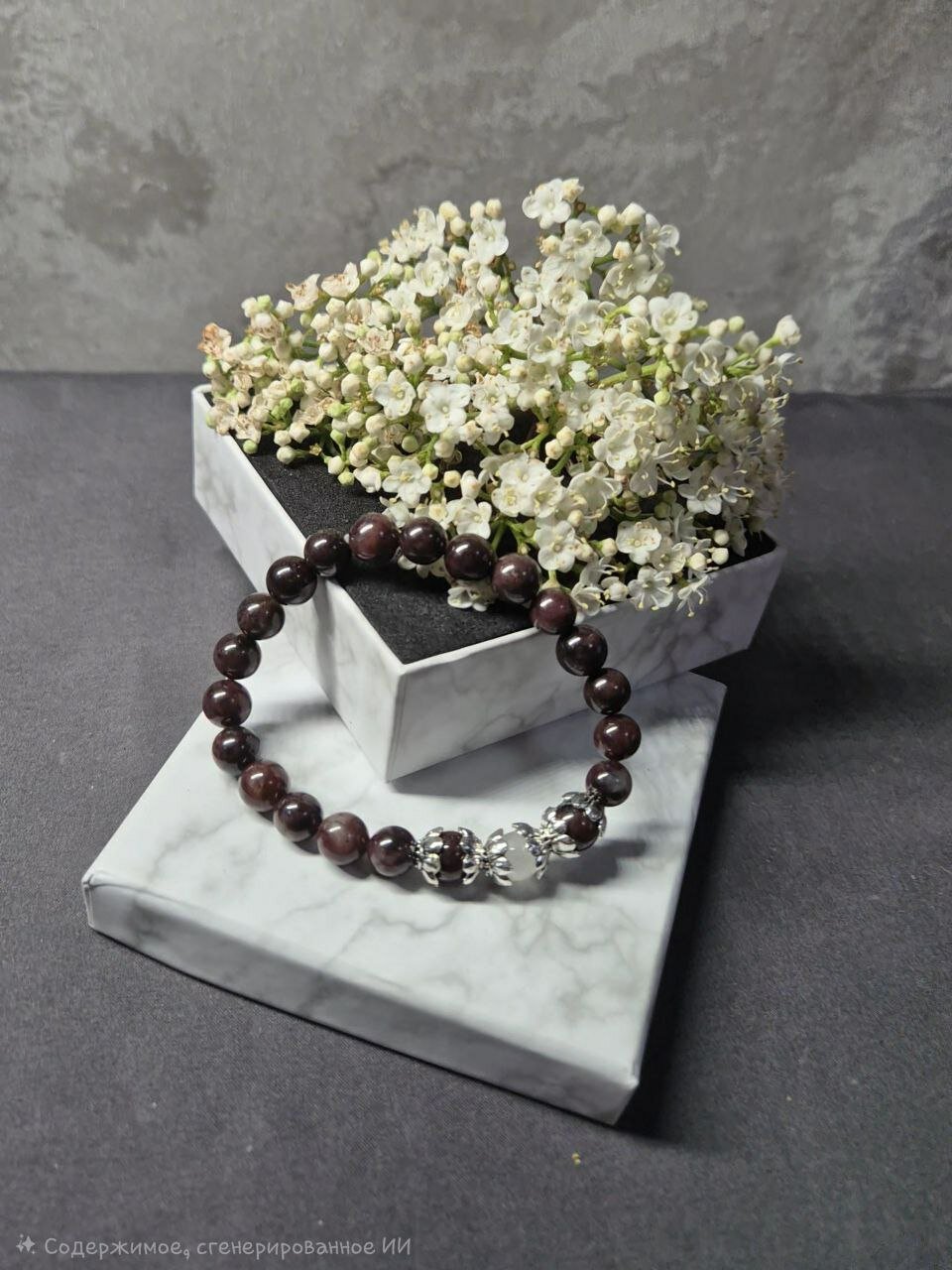 Плетеный браслет, кварц