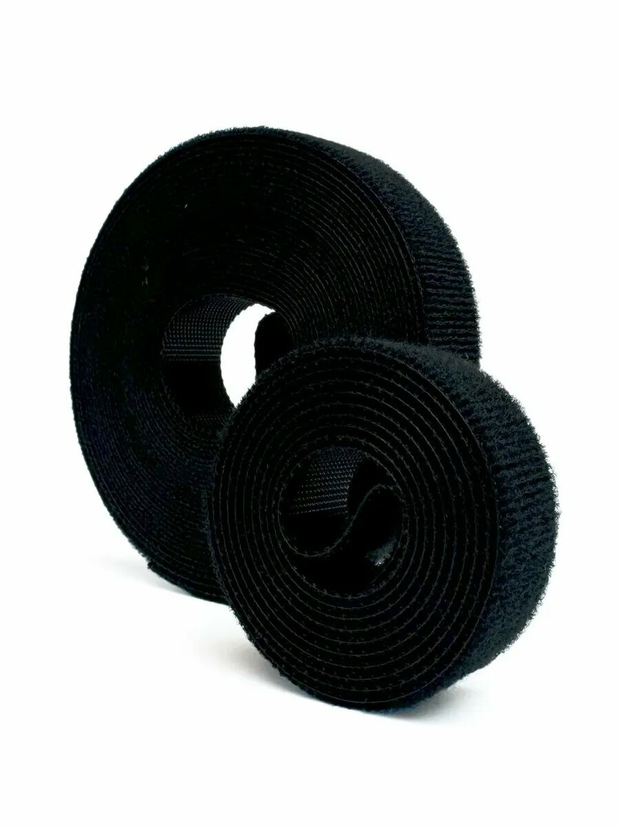 Рулон липучки Filum FL-CTR-10-5-BK ширина 10 мм, длина 5 м, цвет черный (кабельный организатор)