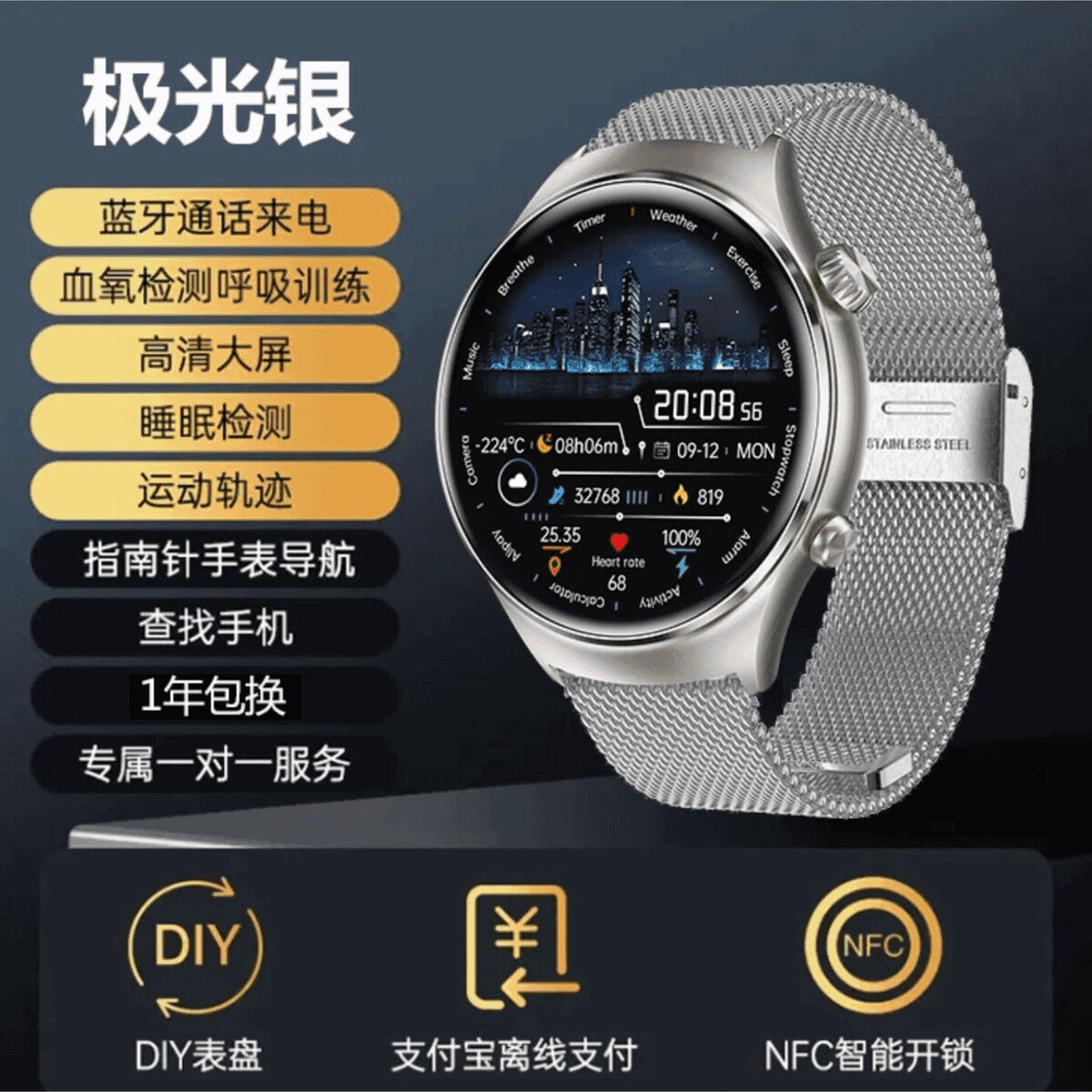 2025 Новый Топ GT3 Pro Huaqiangbei Черная Технология GT4 Умные Часы с Функцией Звонка и Счетчиком Шагов для Мужчин