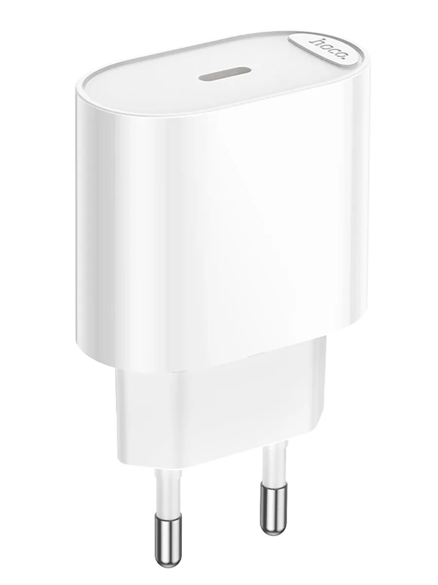 Сетевое зарядное устройство Hoco C109A Type-C (быстрая зарядка PD20W, QC 3.0), цвет белый