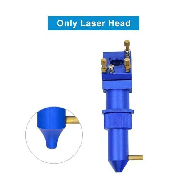 Синяя 20 мм Co2 лазерная головка для DIY лазерной гравировки и резки машины 2030 4060