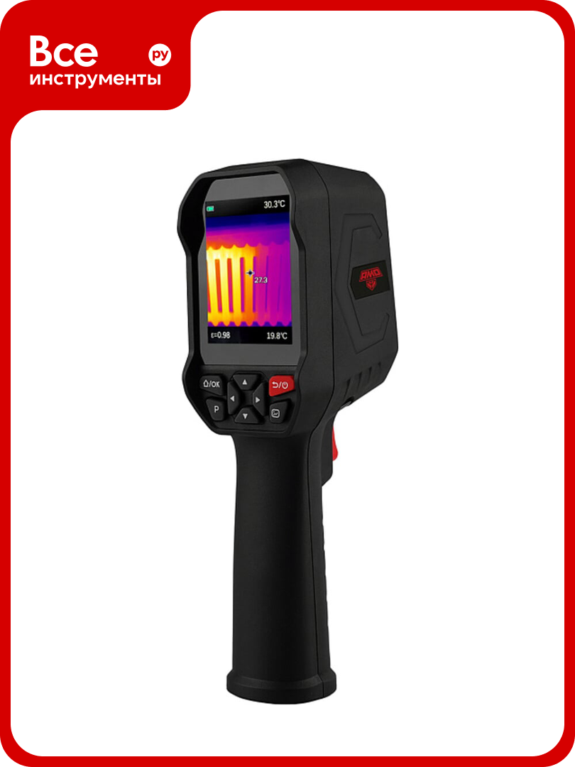 Тепловизор AMO T810, диапазон измерений от -20 до 550°C, полупрофессиональное использование, автоматическое