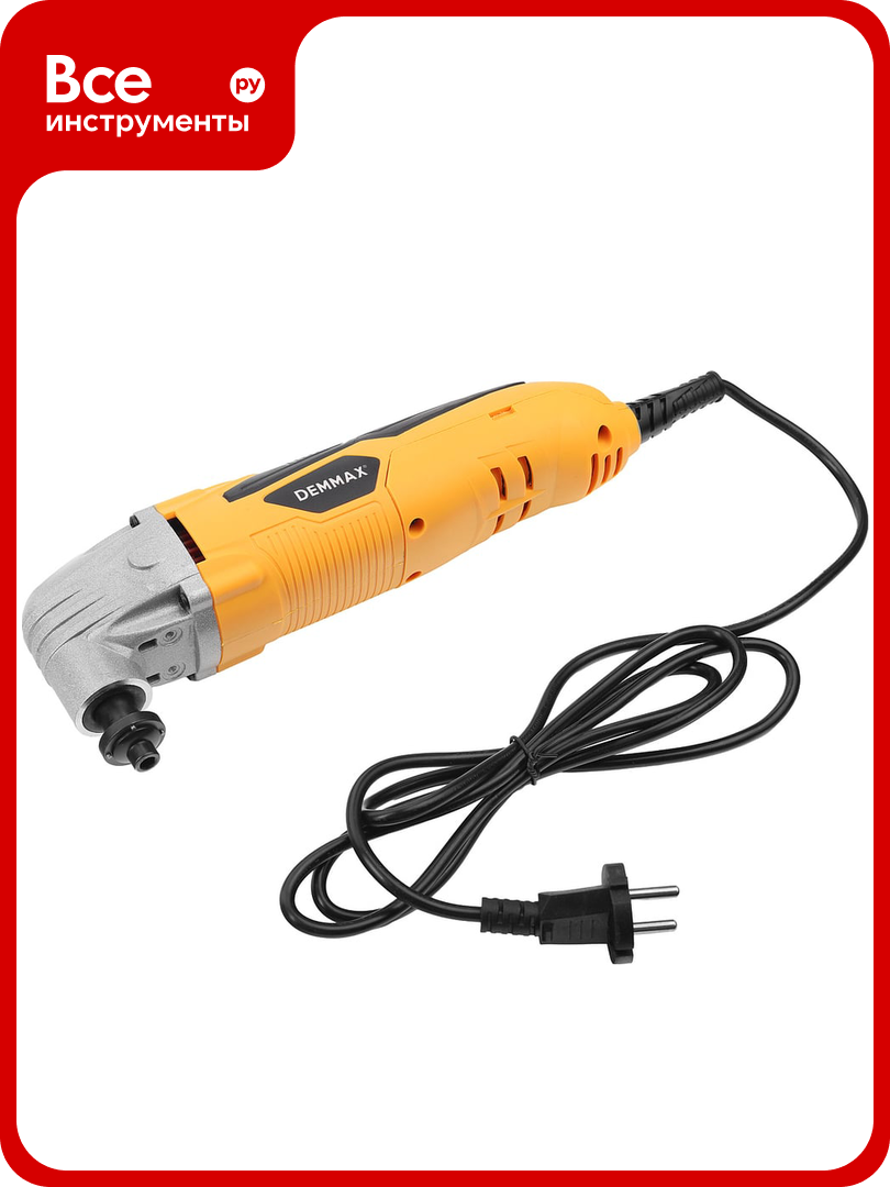 Реноватор сетевой DEMMAX ESD-050 600Вт, щеточный двигатель, электрическая регулировка оборотов, комплект из девяти