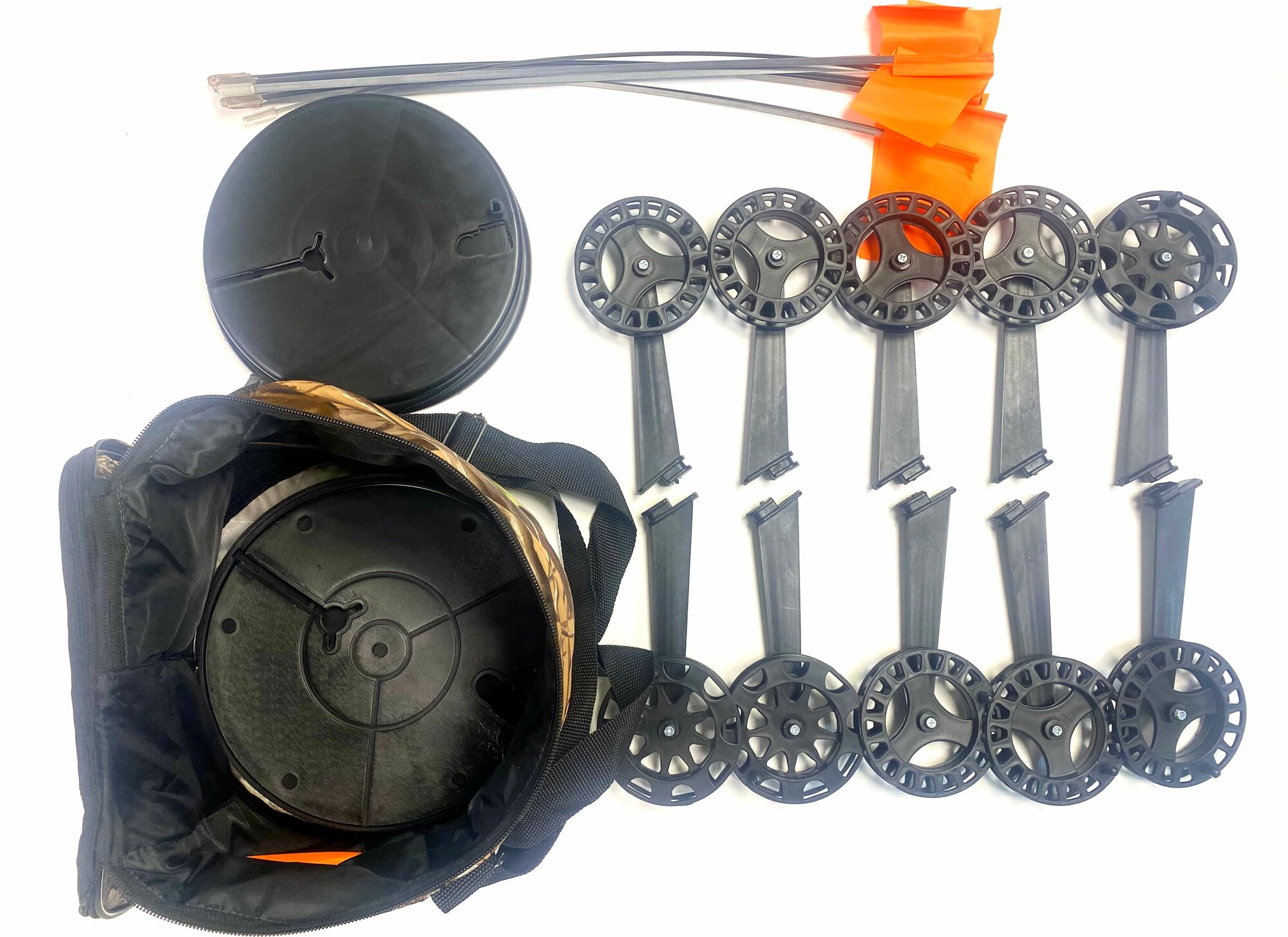 Жерлицы зимние с угловой стойкой d 85-90 набор 10шт в сумке