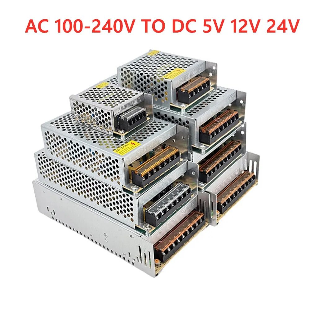 Трансформаторы освещения AC 220В в DC 5В 12В 24В 25W, DC 5V