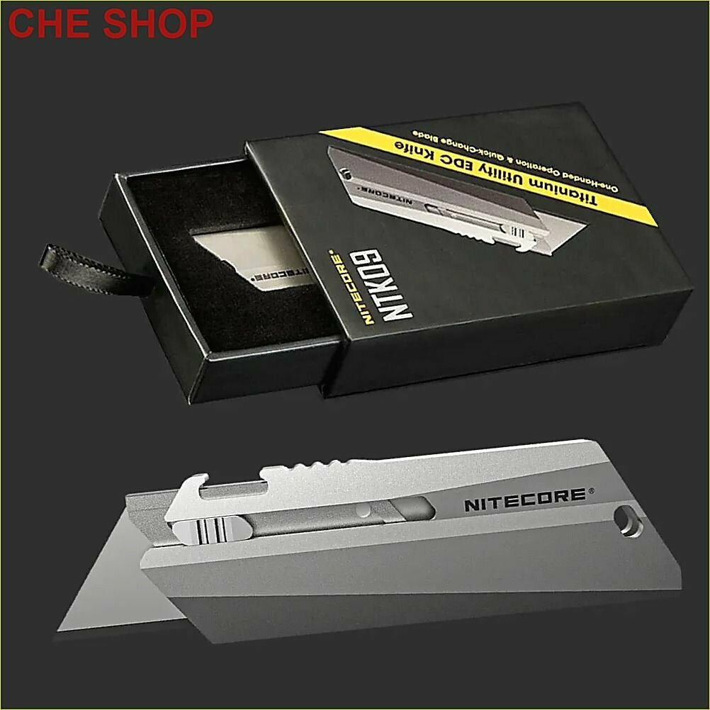 NITECORE NTK09 Титан Утилита EDC мини брелок нож 24г