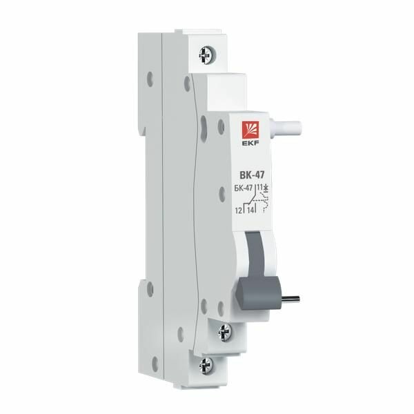 Выключатель автоматический EKF блок-контакт, БК-47, 1НЗ, 1НО, 3А, зажимное, винтовое крепление