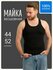 Майка бельевая, размер 2XL, черный