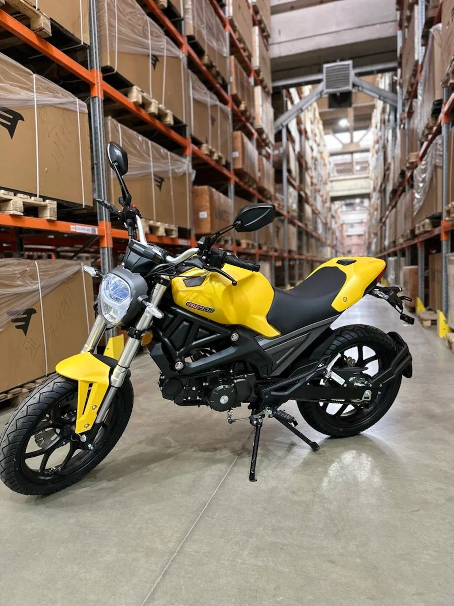 Мопед VMC "Grace", с электростартером, 125 кубов, цвет желтый