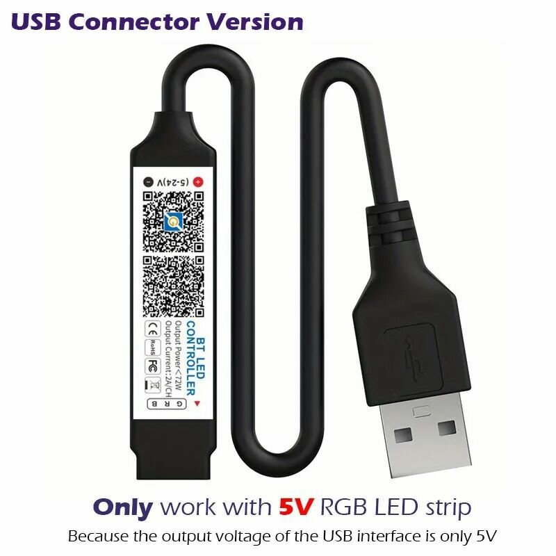 Bluetooth RGB Контроллер Управление приложением для телефона для светодиодной ленты 5V
