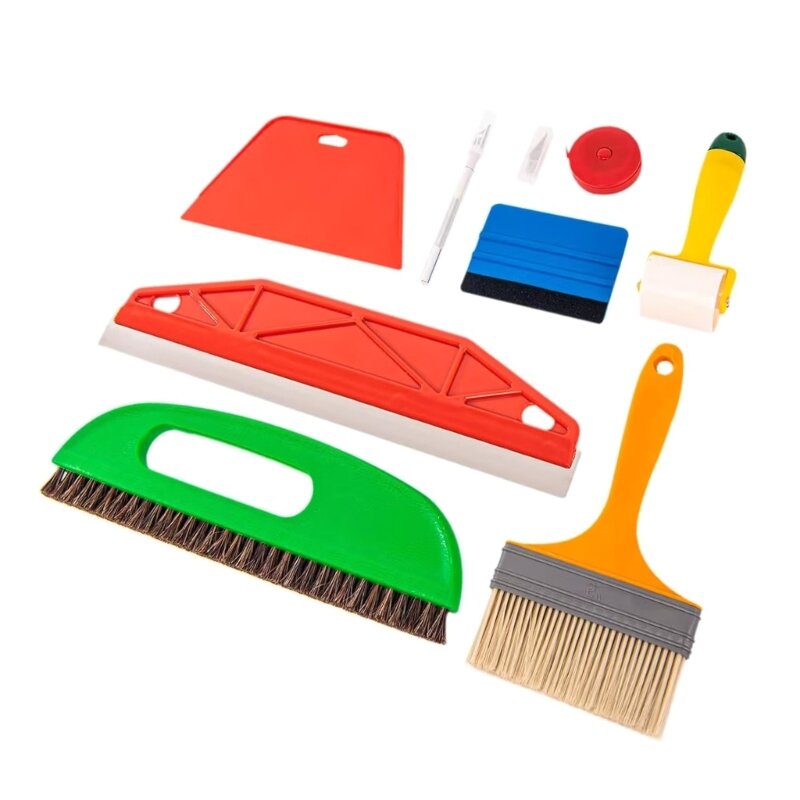 Инструмент для Разглаживания обоев Многофункциональный Набор Инструментов для Разглаживания обоев для Отклеивания и приклеивания Облицовочной плитки Контактной бумаги Винилов